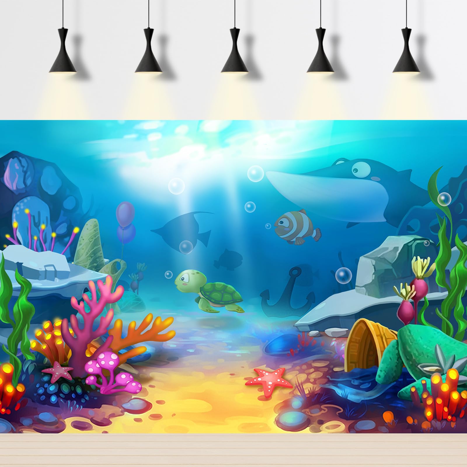 Cool Undersea Backgrounds Underwater Coral Reef Landscape Super Wide