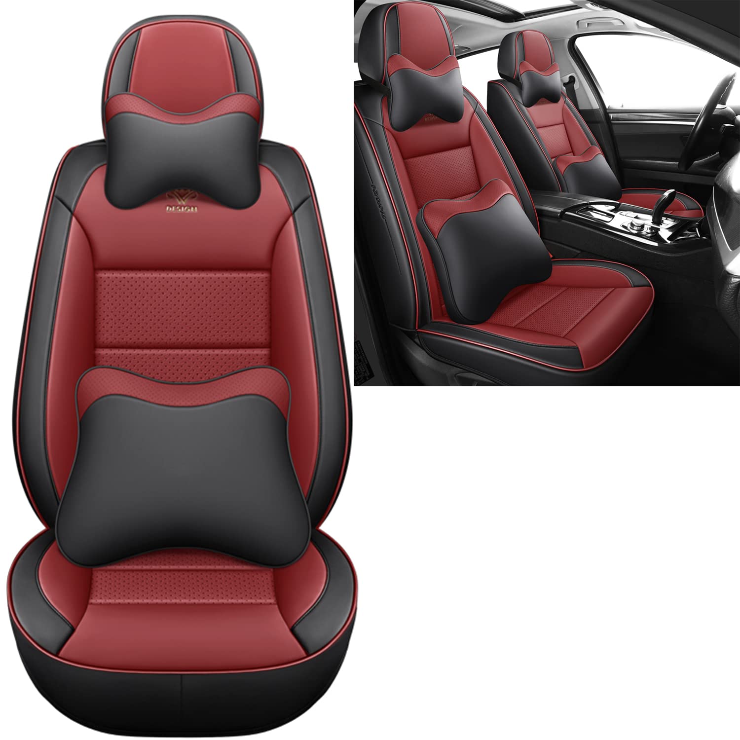 Amazon | Mifami シートカバー に適用する トヨタマークX（マークX）130シリーズ120シリーズ 防水車 シートカバー, 高級赤黒 | シートカバー | 車＆バイク
