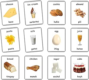Amazon.com: First Foods Flash Cards - 48 Baby Flash Cards | Early Years ...