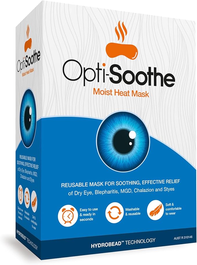 Opti-Soothe Moist Heat Mask - Re-usable Eye Mask For Soothing Dry Eye ...