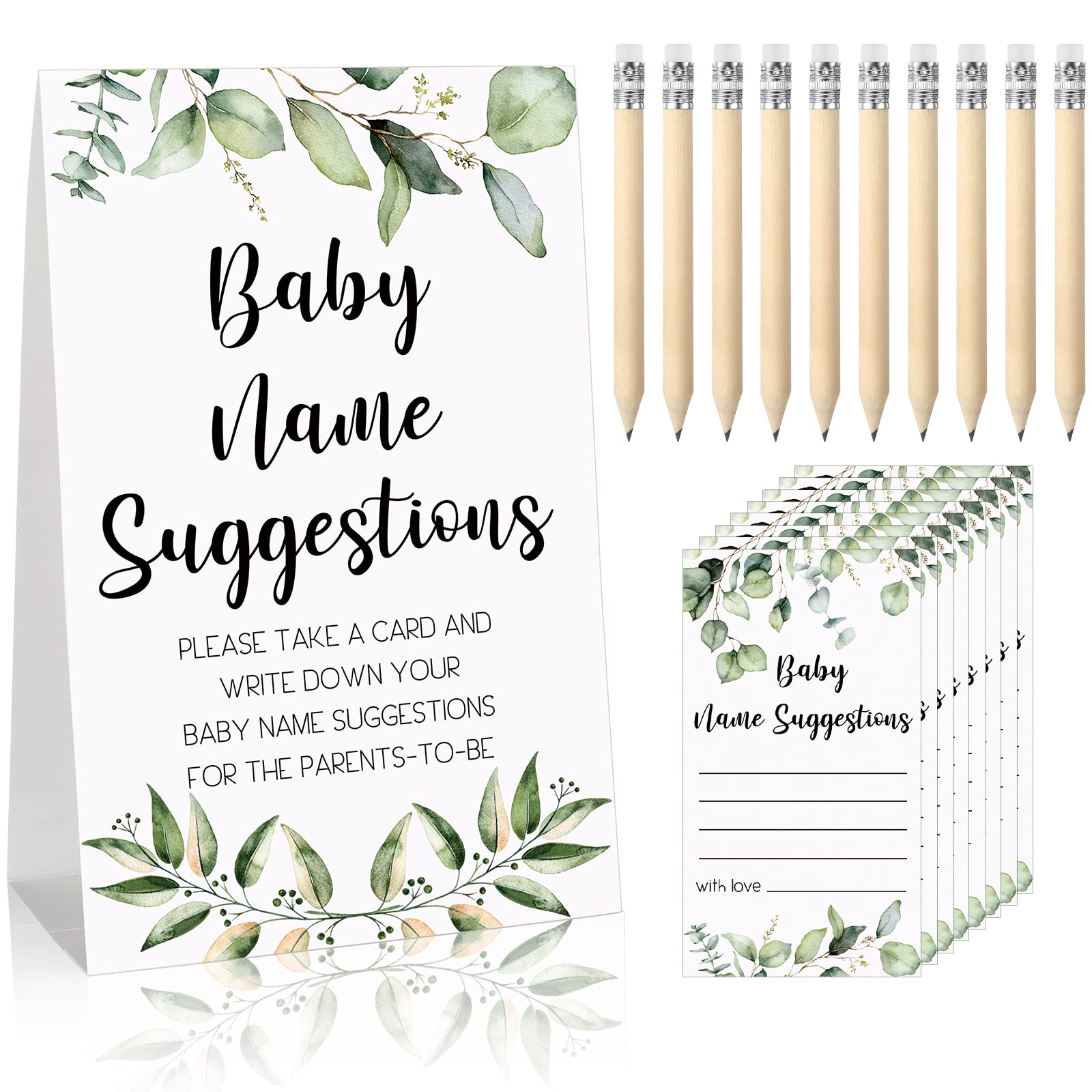 Buy 61 Pieces Baby Shower Games Include Greenery Baby Name Suggestion buy-61-pieces-baby-shower-games-include-greenery-baby-name-suggestion