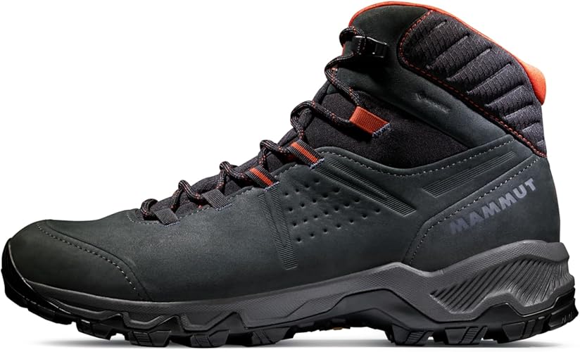 Mammut Men's Mercury IV Mid GTX Trekking & Hiking Shoes, Black-Hot Red ...
