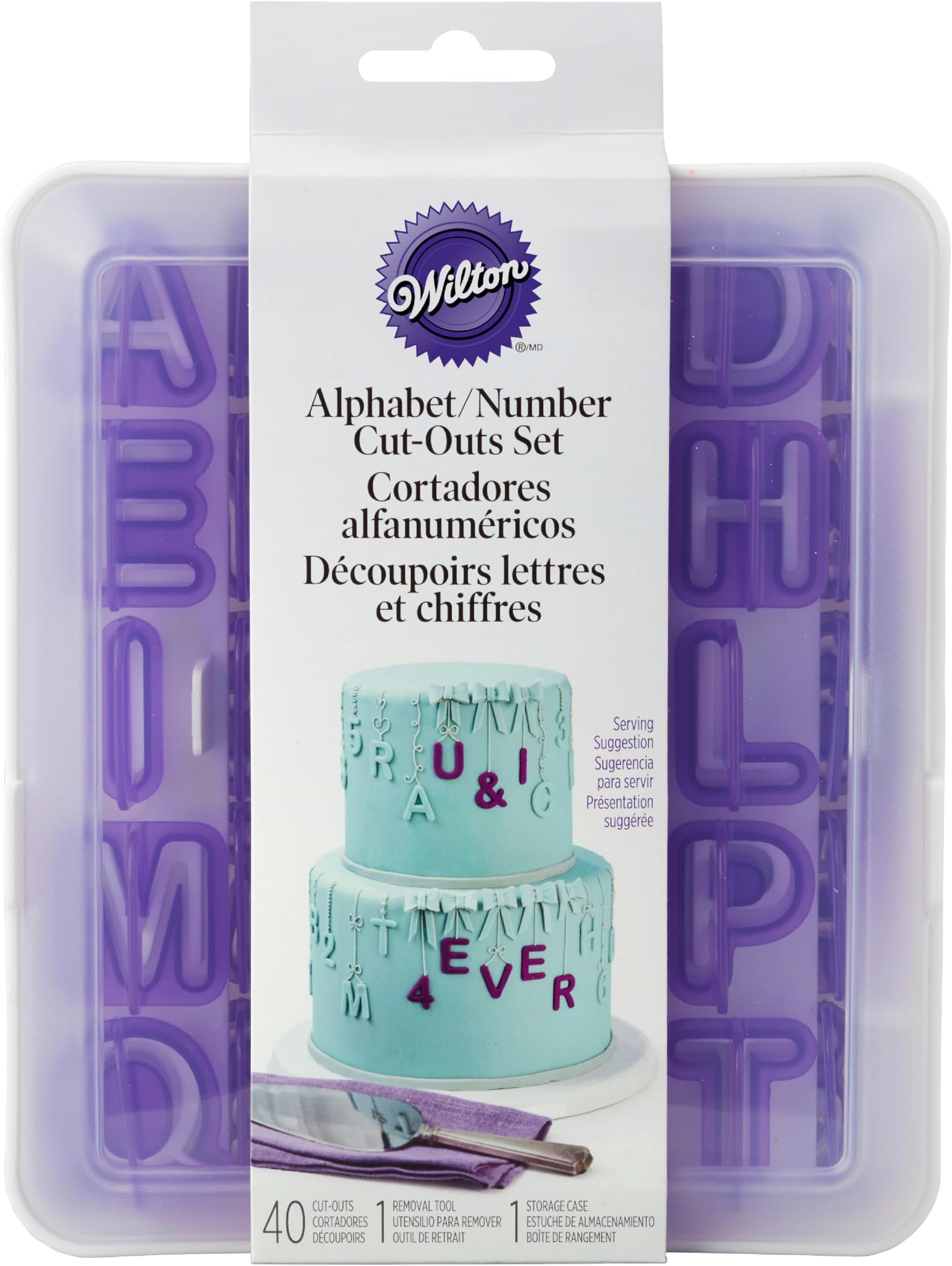 Amazon.com: Wilton Fondant Letter and Number Stamp Set - Small Plastic ...
