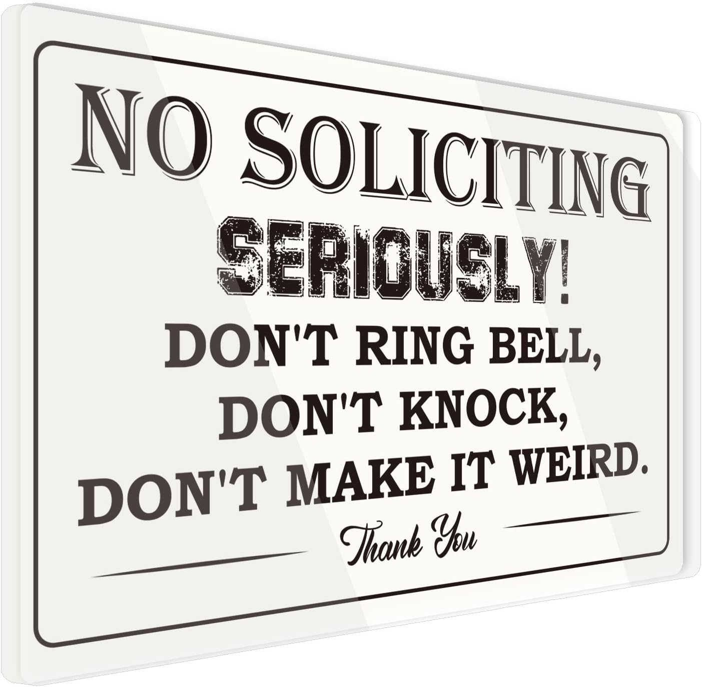 Amazon.com : No Soliciting Sign for House, No Soliciting Signs for Home ...
