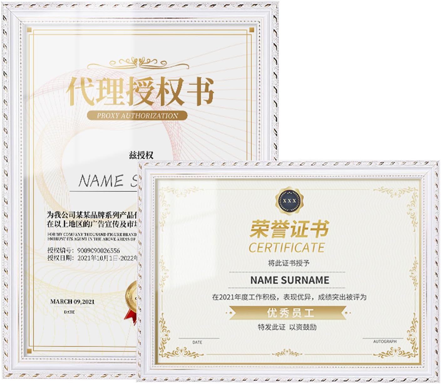 Amazon.com - MidiLi Diploma Frames Set Of 3,Certificate Frame Diploma ...