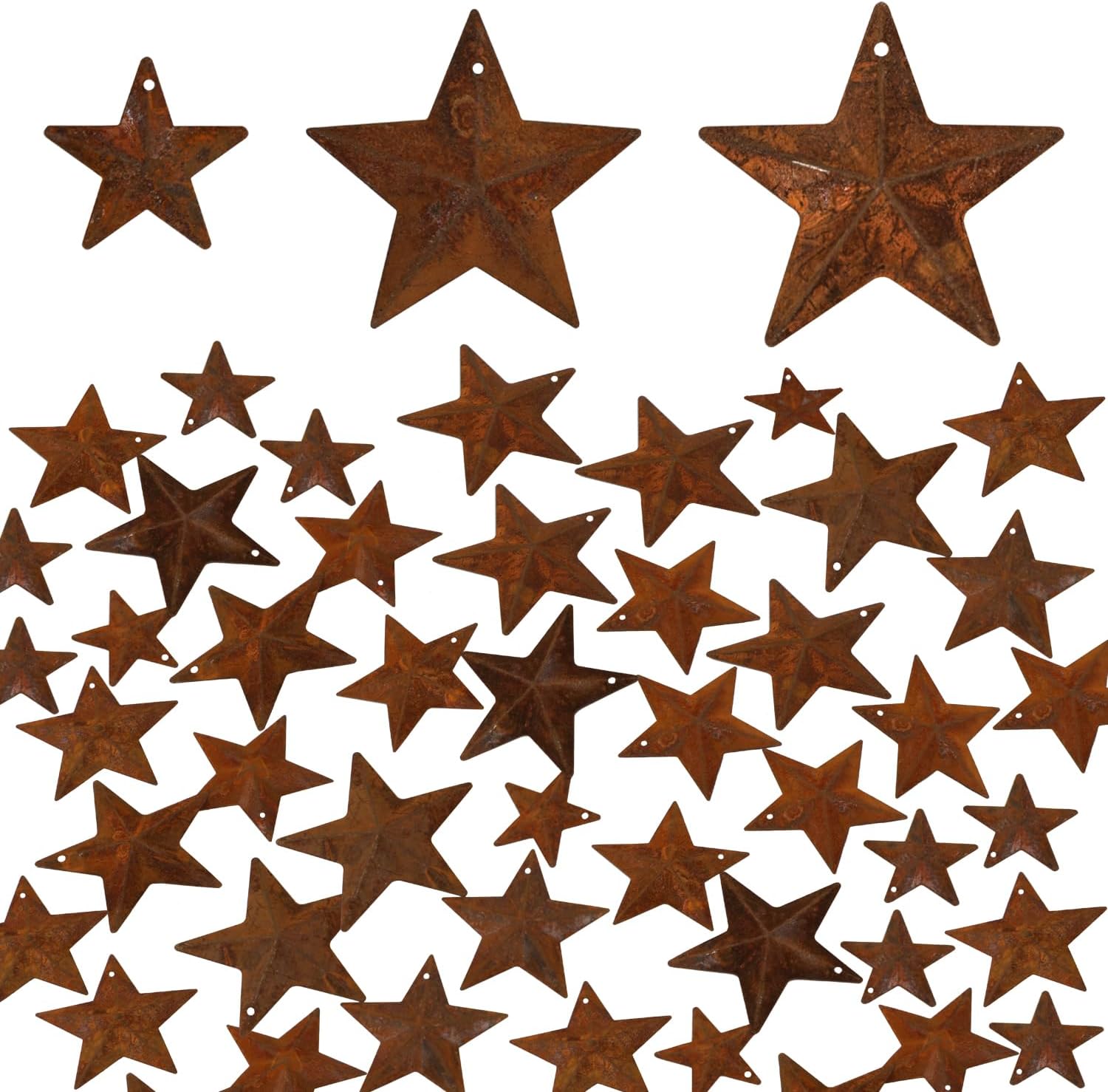 Amazon.com: 100 Rusty Barn Stars 1.5-inch Rustic Primitive Country ...