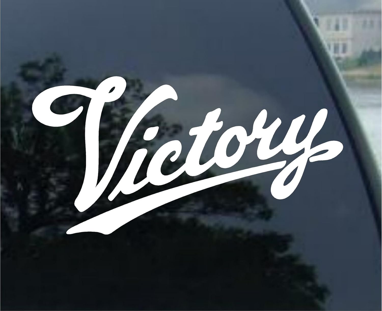 Amazon.com: VICTORY MOTORCYCLE White Sticker Decal Art Bumper Laptop ...
