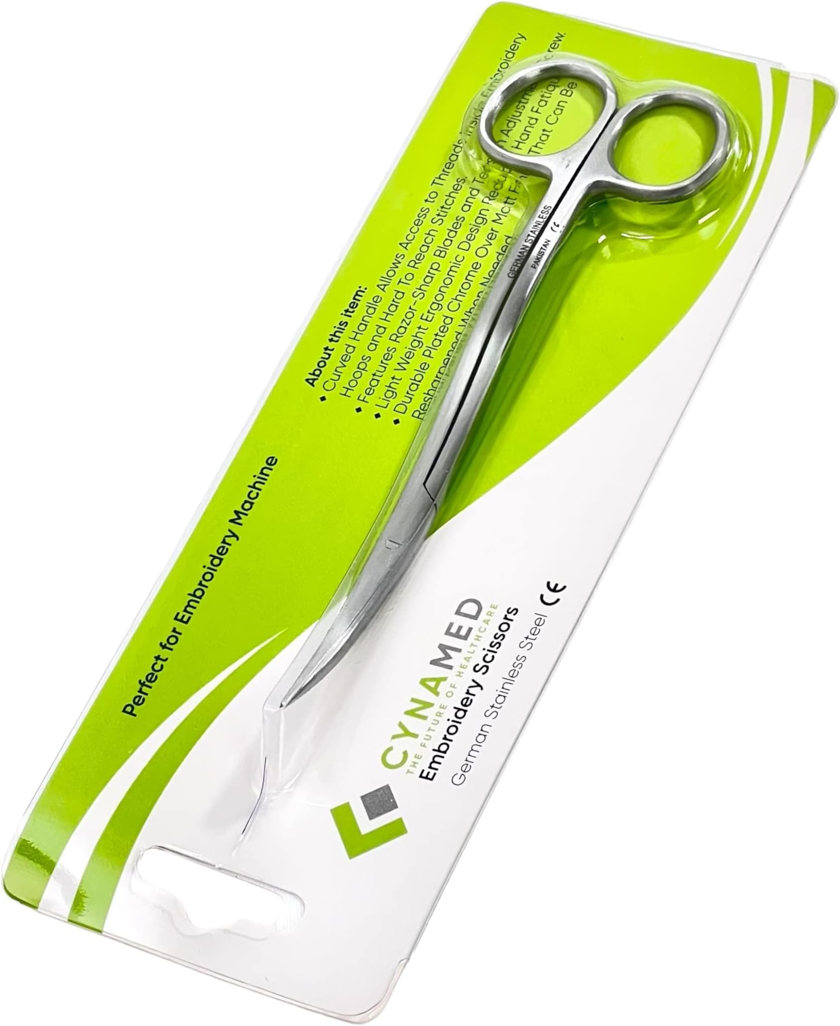 Amazon.com : 6" Offset Angle Double Sharp Point Embroidery Scissors ...