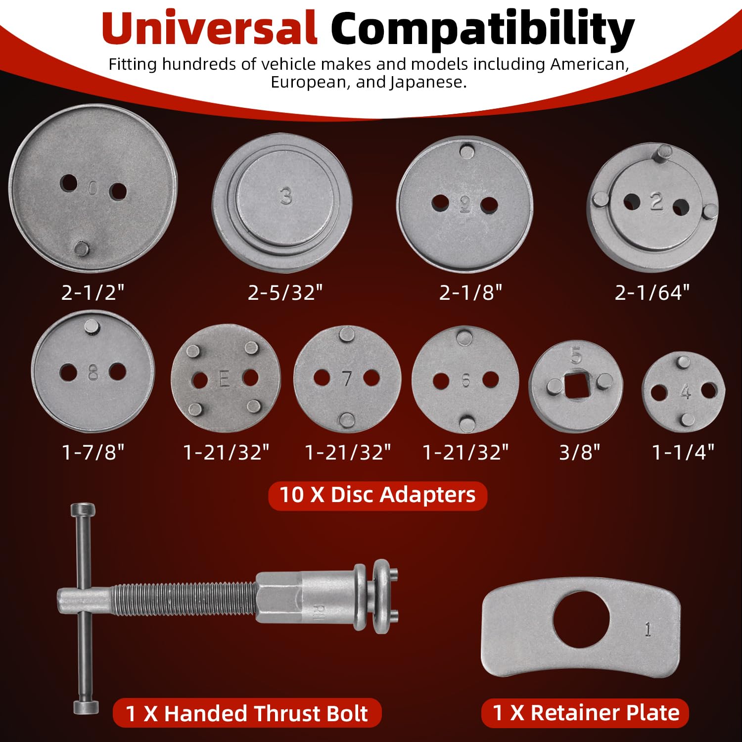 Snapklik.com : 8MILELAKE 12pcs Disc Brake Caliper Compression Wind Back ...