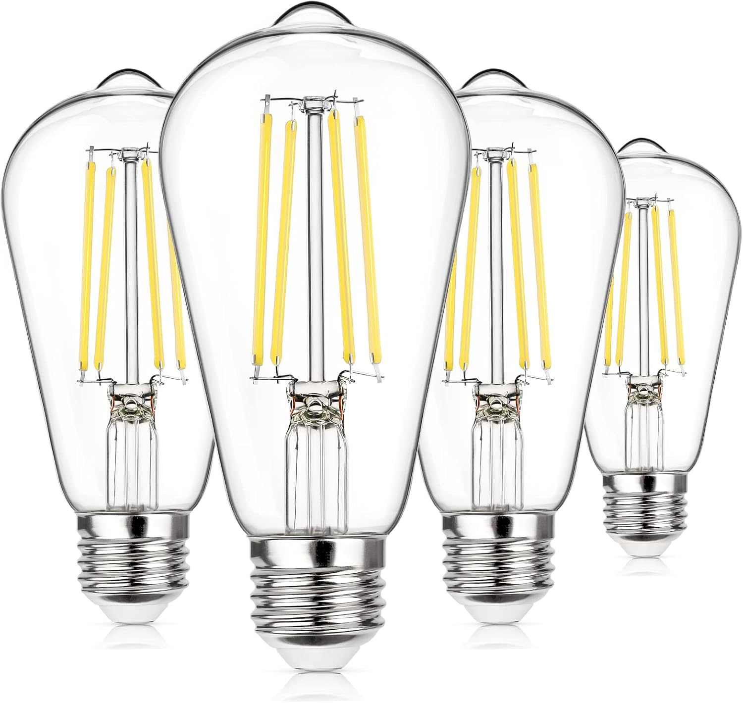 MAXvolador Vintage LED Edison Bulb Dimmable 60W Equivalent 850 Lumens ...