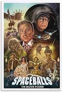 Amazon.com: Spaceballs Movie Poster Room Aesthetic Canvas Wall Art ...
