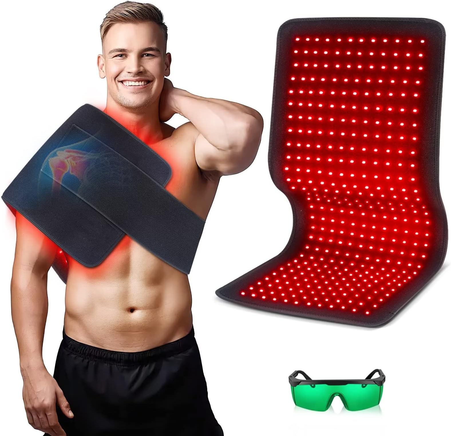 Amazon.com: LOVTRAVEL New 120pcs LED 660nm Red Light and 850nm Near ...