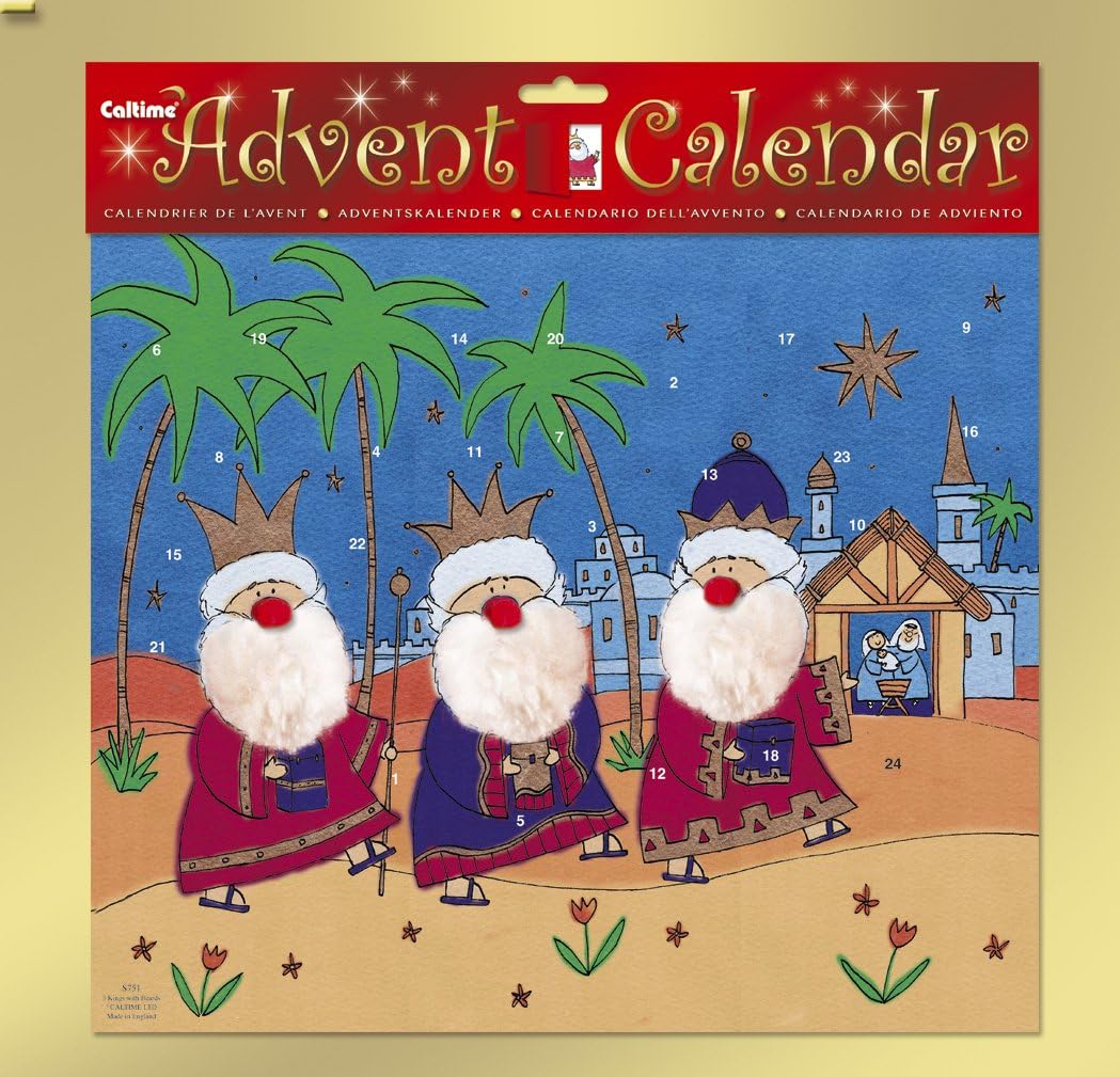 Amazon.com: 3 Kings with Fluffy beards Advent Calendars : Everything Else