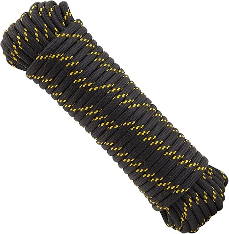 Amazon.com: Built Industrial Diamond Braided Rope - 1/2 in x 100 ft ...