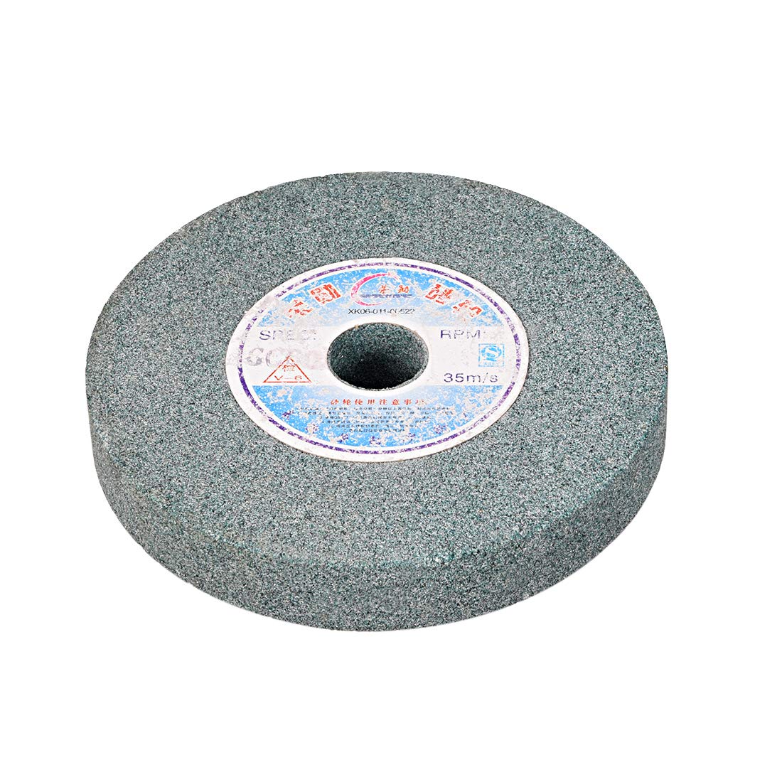 Uxcell 5-Inch Green Silicon Carbide Grinding Wheel, 60 Grits, for Bench ...