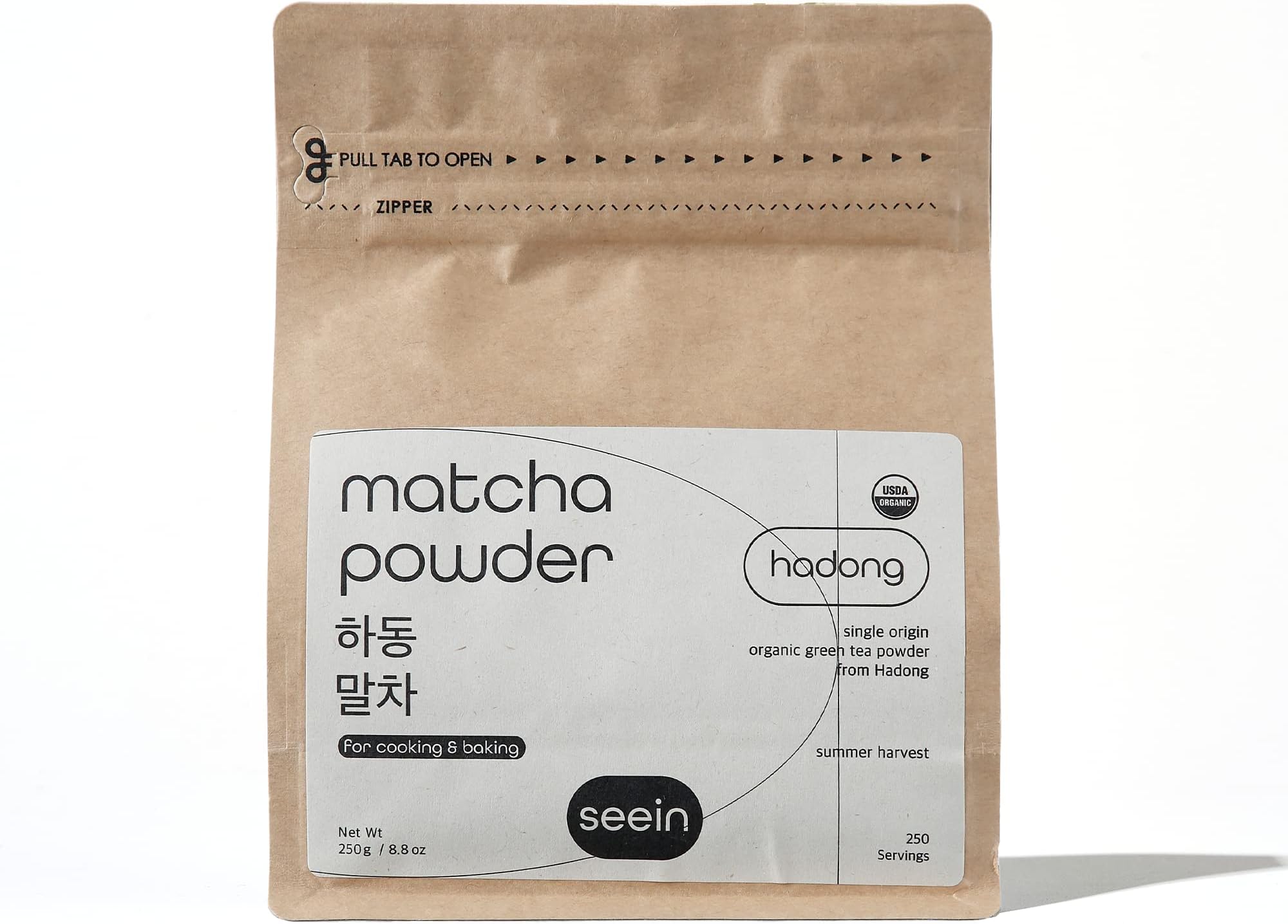 Amazon.com: SEEIN Organic Matcha Green Tea Powder from Hadong Korea - Culinary Grade 8.82oz ...