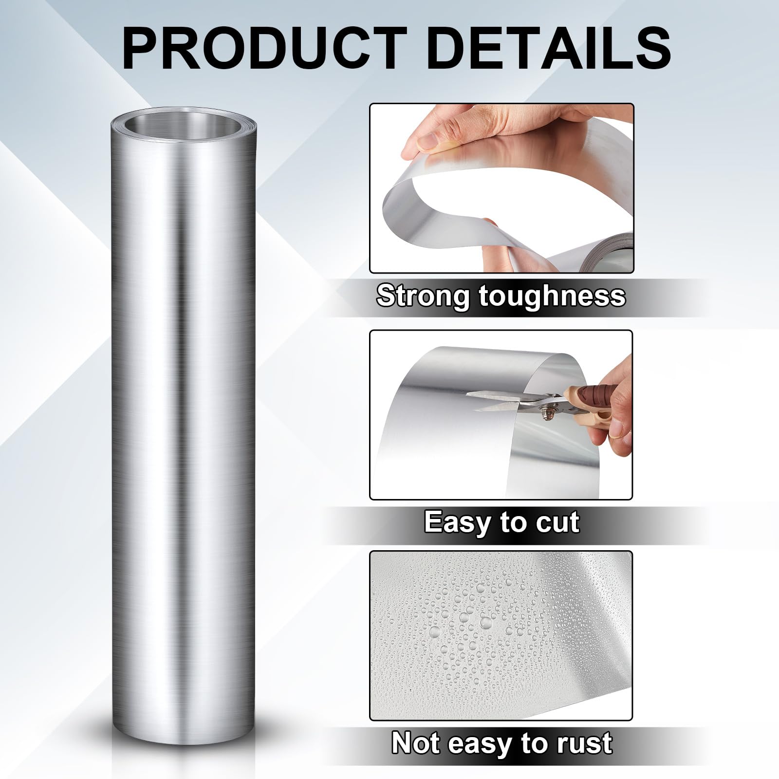 Snapklik.com : Therwen 2 Roll Aluminum Flashing Roll Metal Aluminum ...