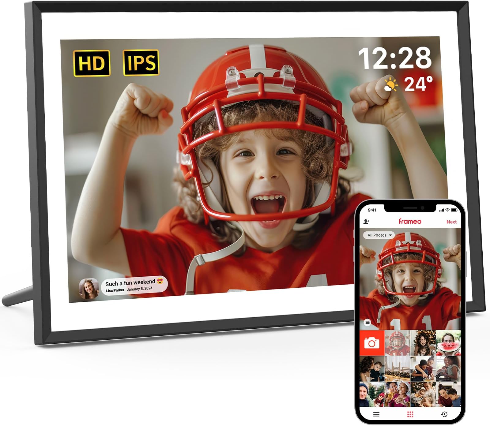 Amazon.com : 10.1" Digital Picture Frame, CozylaHome HD Touch Screen ...