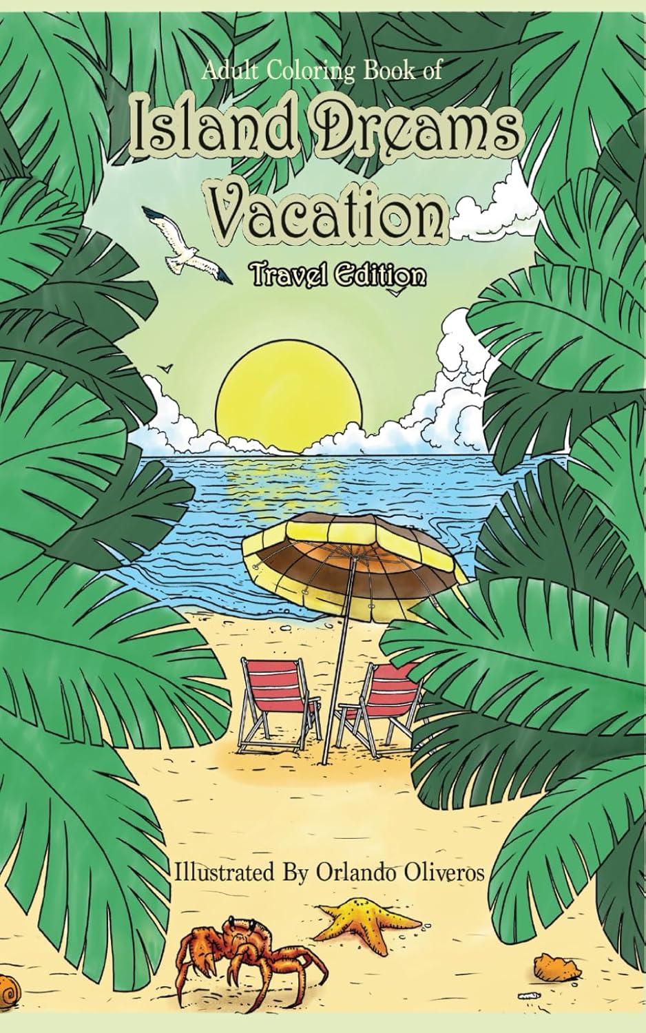 Amazon.com: Adult Coloring Book of Island Dreams Vacation Travel ...