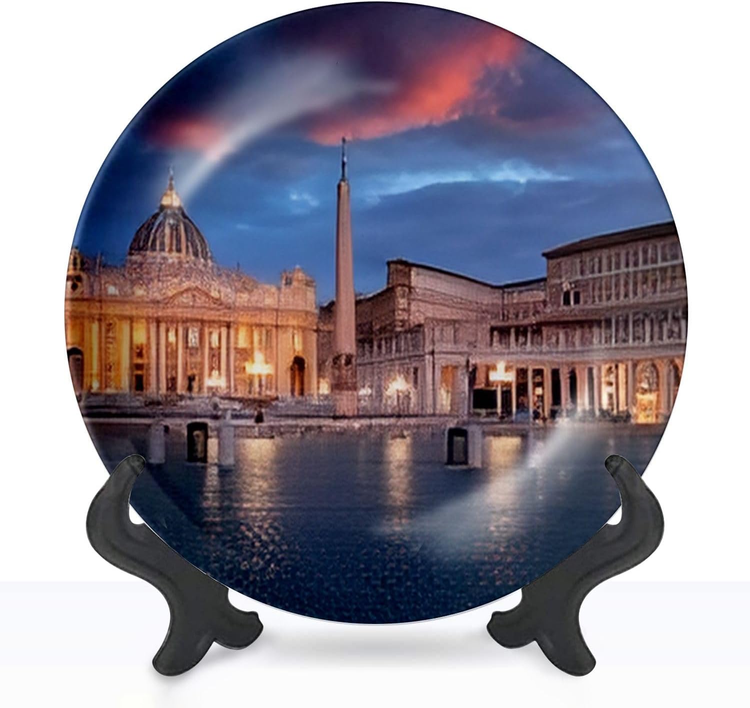 Amazon.com: Decorative Plates Vatican City Rome Italy Cityscape ...