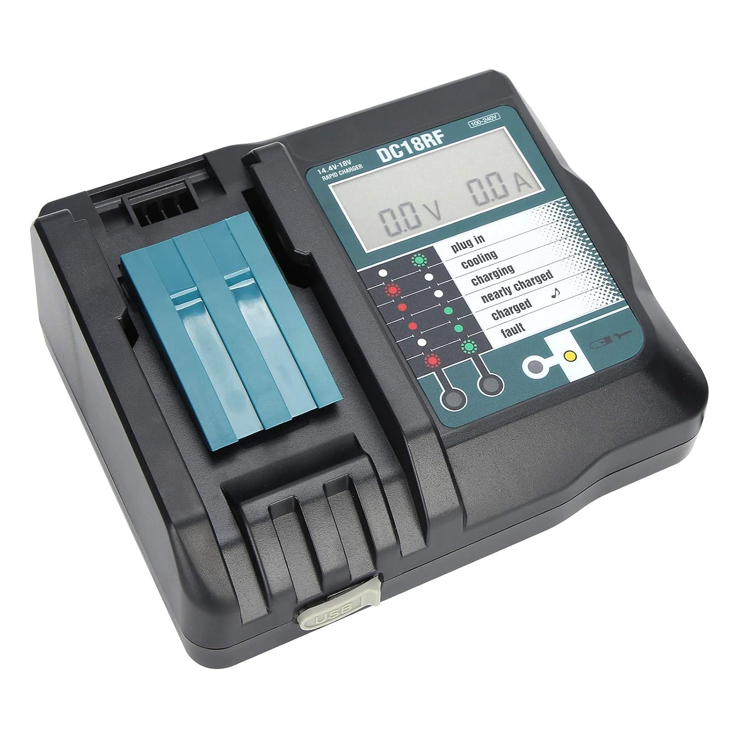 Battery Charging Tool, EU Plug 100-240V High Performance USB Interface ...