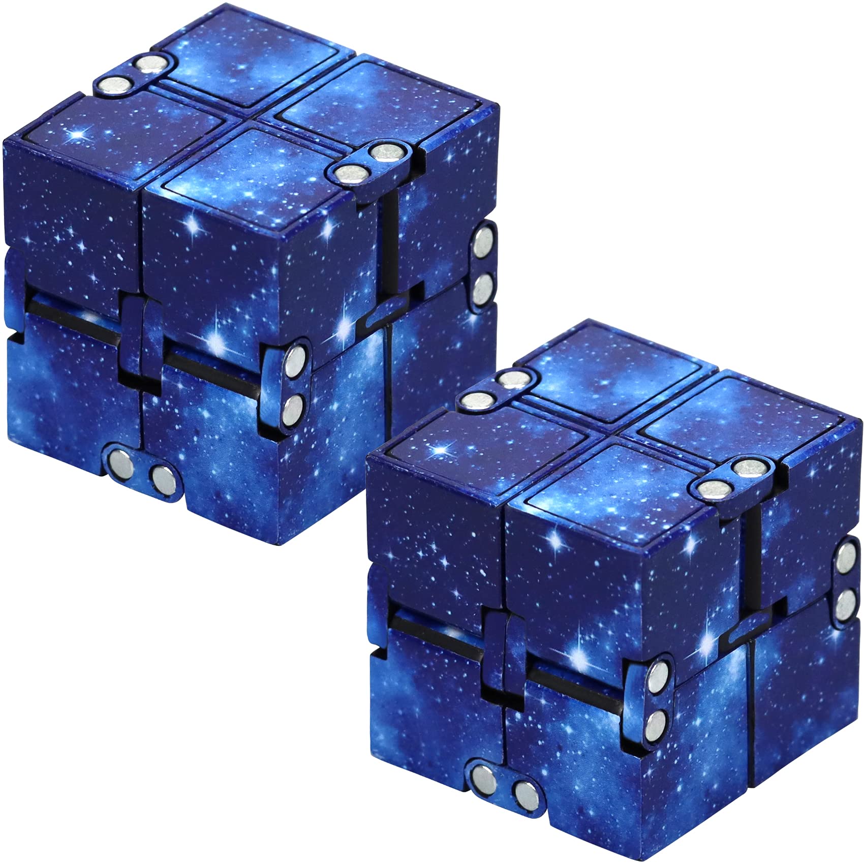 Buy MUSJOS Galaxy Infinity Cube Fidget Toy - 2Pack, Stress Relieving ...