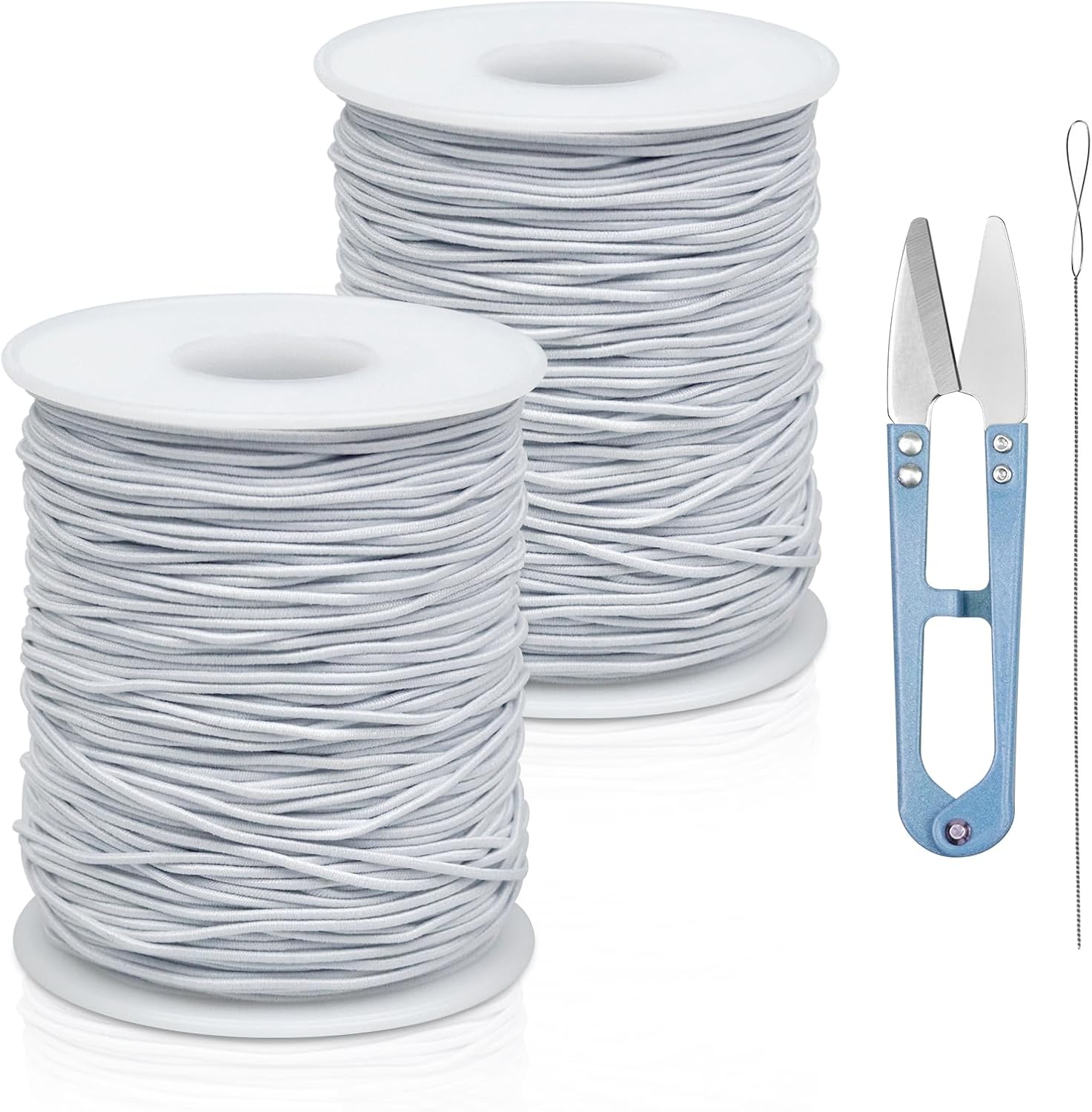 Amazon.com: 2 Rolls FIVEIZERO White Elastic Bracelet String Total 330 ...