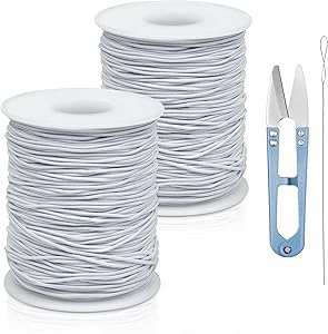 Amazon.com: 2 Rolls FIVEIZERO White Elastic Bracelet String Total 330 ...