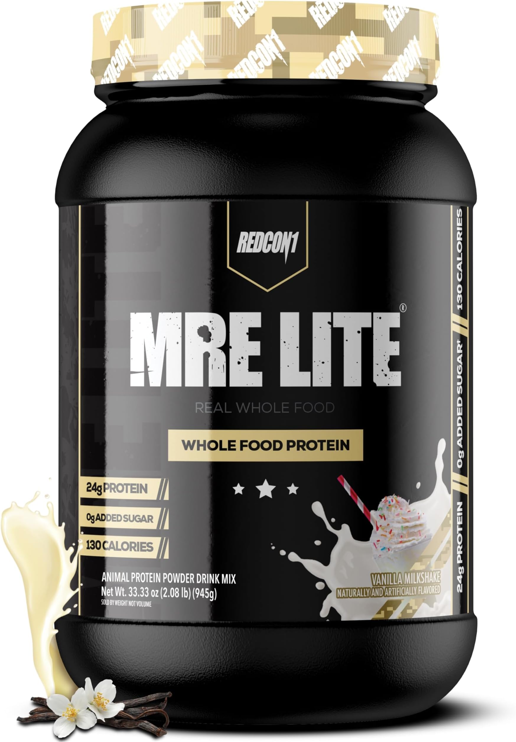 Amazon.com: REDCON1 MRE Lite Whole Food Protein Powder, Vanilla ...