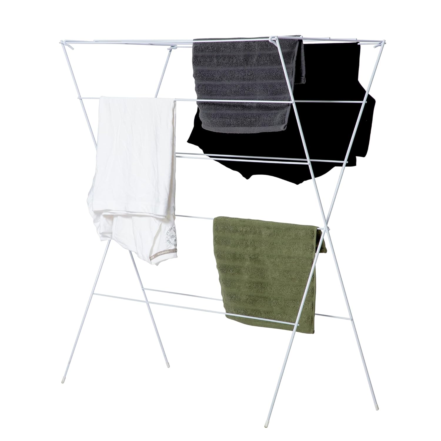 Anko 12 Rail Cloth Stand | Compact Laundry Cloth Drying Stand with ...