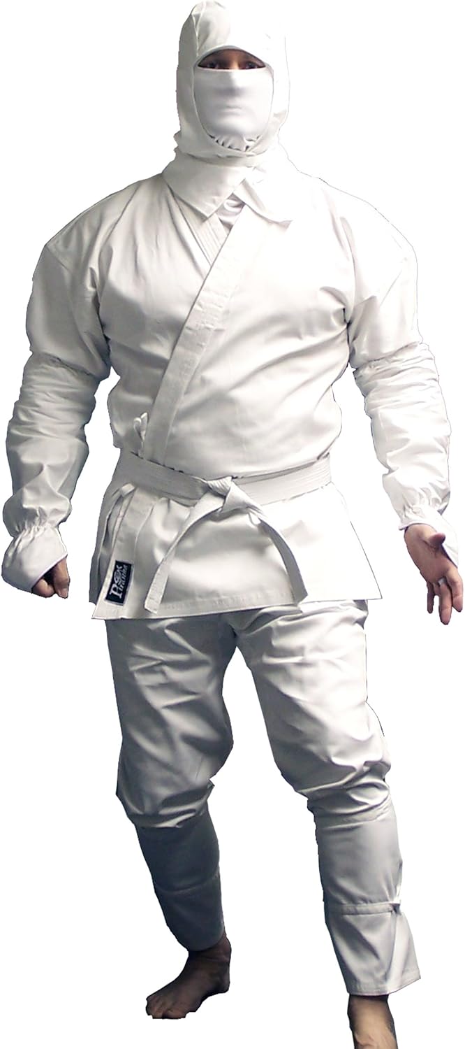 Amazon.com: Piranha Gear White Ninja Ninjitsu Uniform (5) : Clothing ...