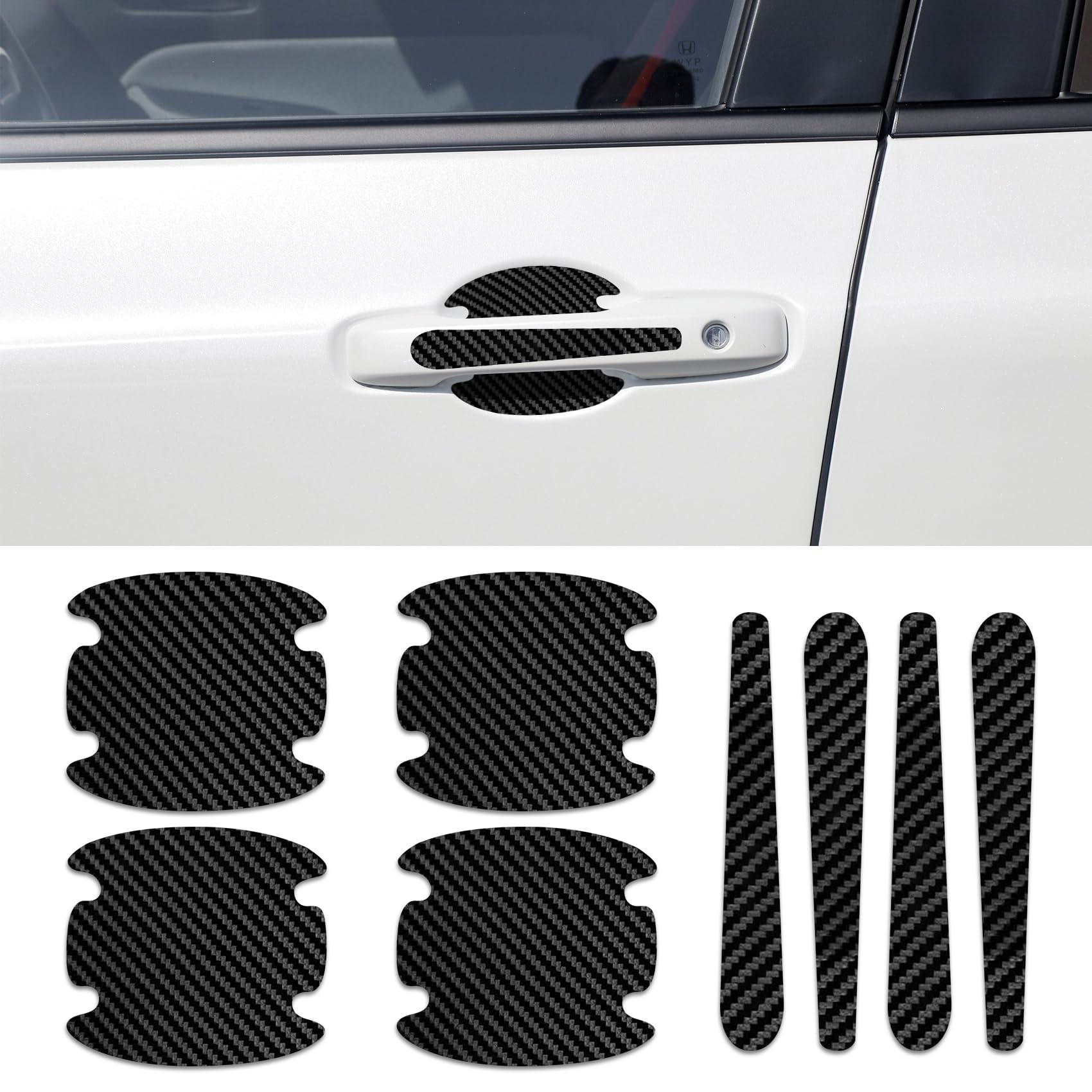 Amazon.com: HEVLE 8PCS Car Door Handle Scratch Protector, Car Door ...