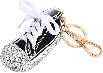 ChungLong0593 Rhinestone Canvas Shoe Keychain Sneakers Keyring for ...