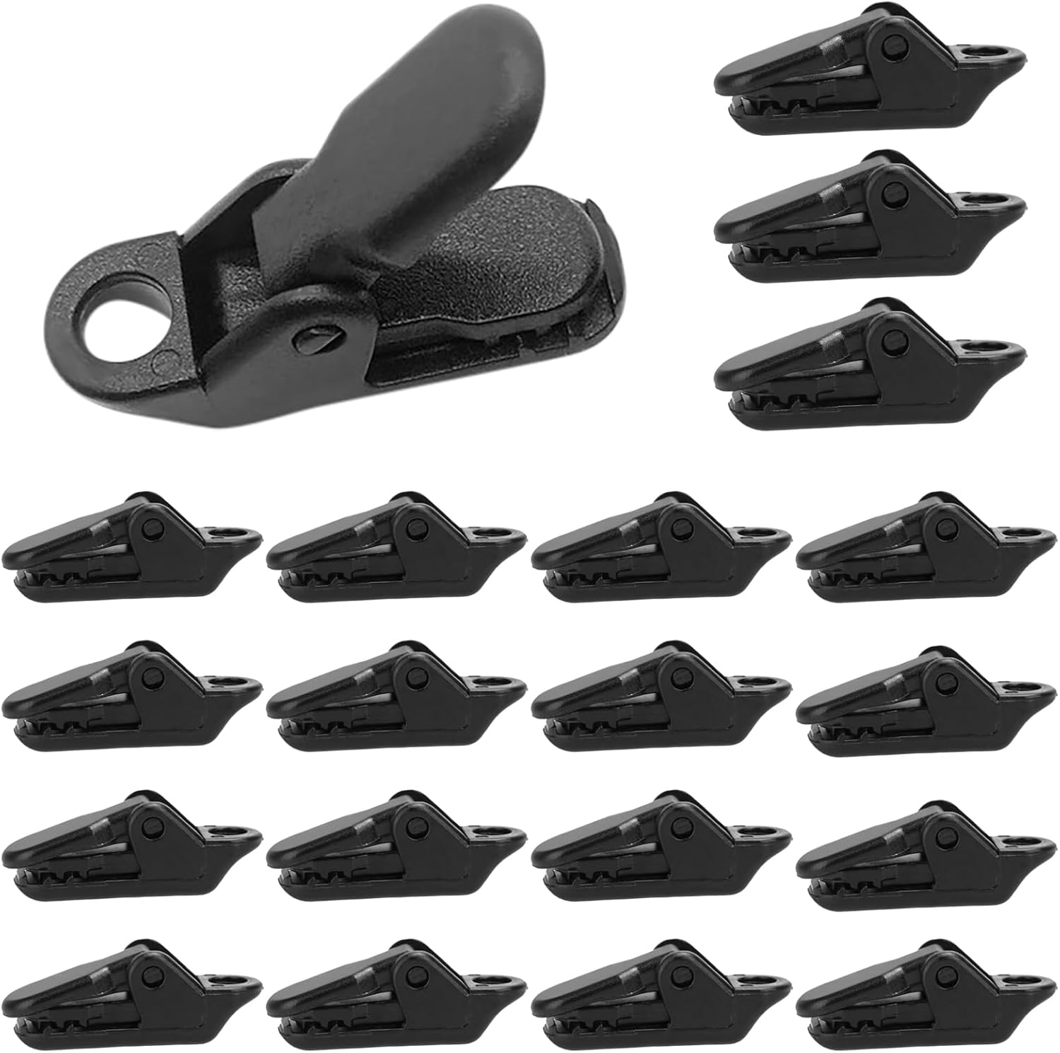 Amazon.com: Tarp Clips 20 PCS Tarp Clamps Plastic Tent Clips Clamps ...