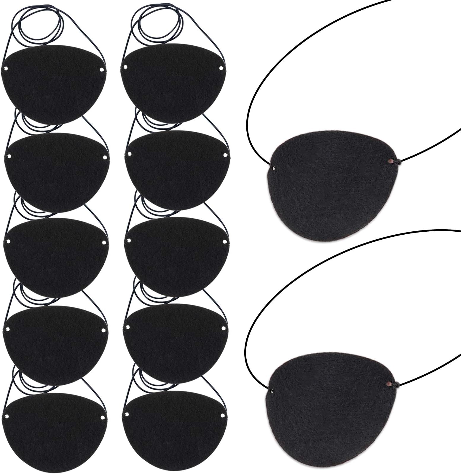 Amazon.com : YGDZ Eye Patch, 12pcs Soft Felt Eye Patches for Adults ...
