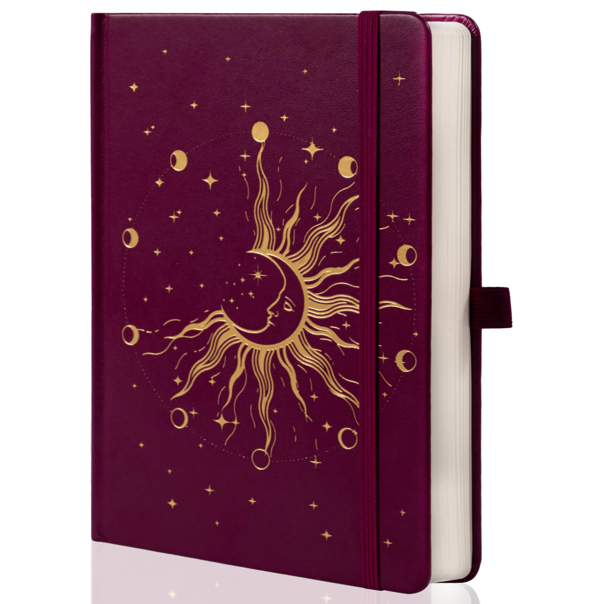 MGGAO Sun & Moon Journals for Women Men, A5 Hardcover Notebooks for ...