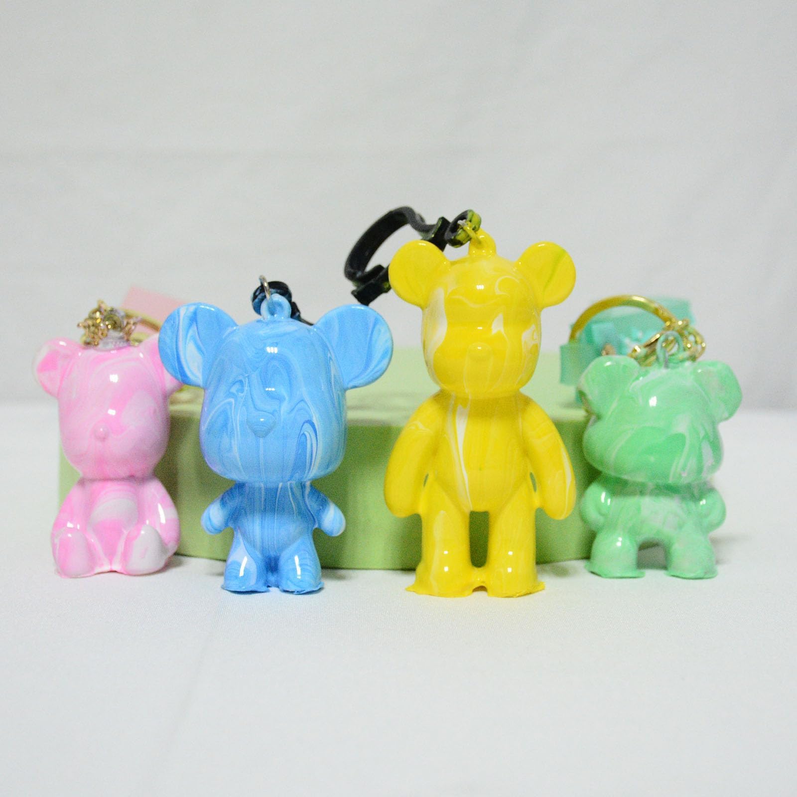 Snapklik.com : Coniuty DIY Fluid Bear Keychain 6 Set, Teddy Bear ...