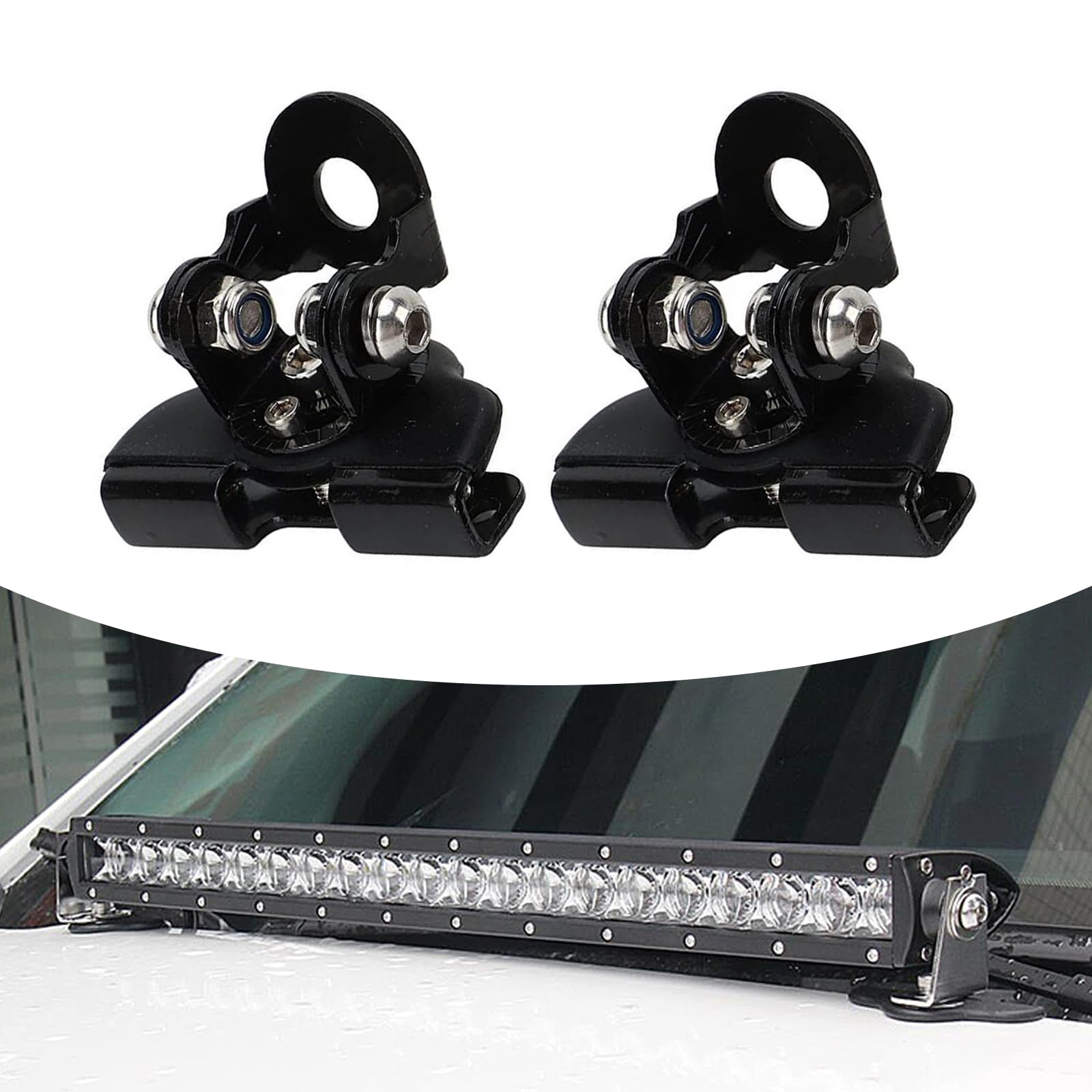 Amazon.com: Irinidig 2 PCS Car Grille LED Light Base Mounting Bracket ...