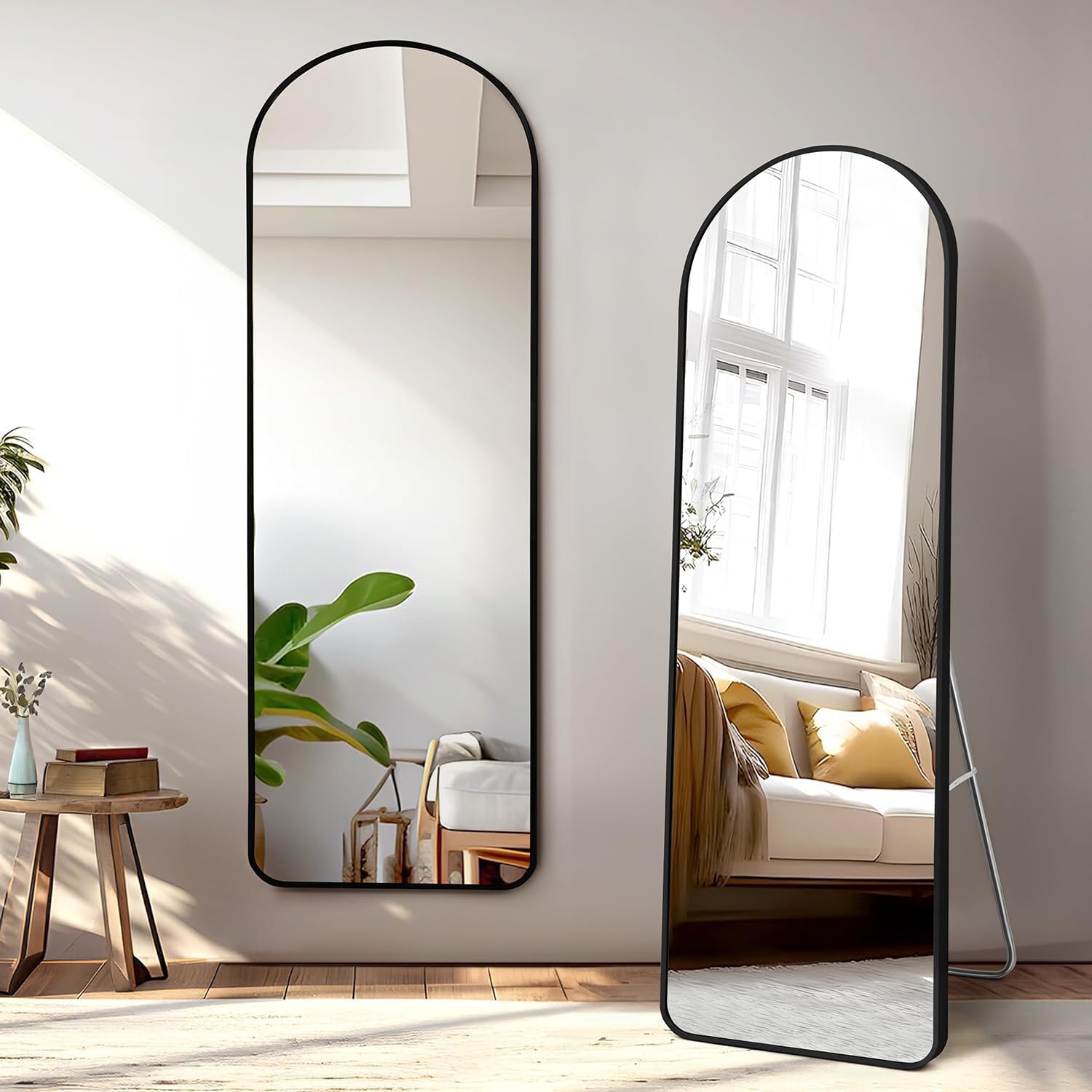 Buy ABOUT SPACE Cheval Mirror for Wall - 5 Feet Arch Mirror for Bedroom ...