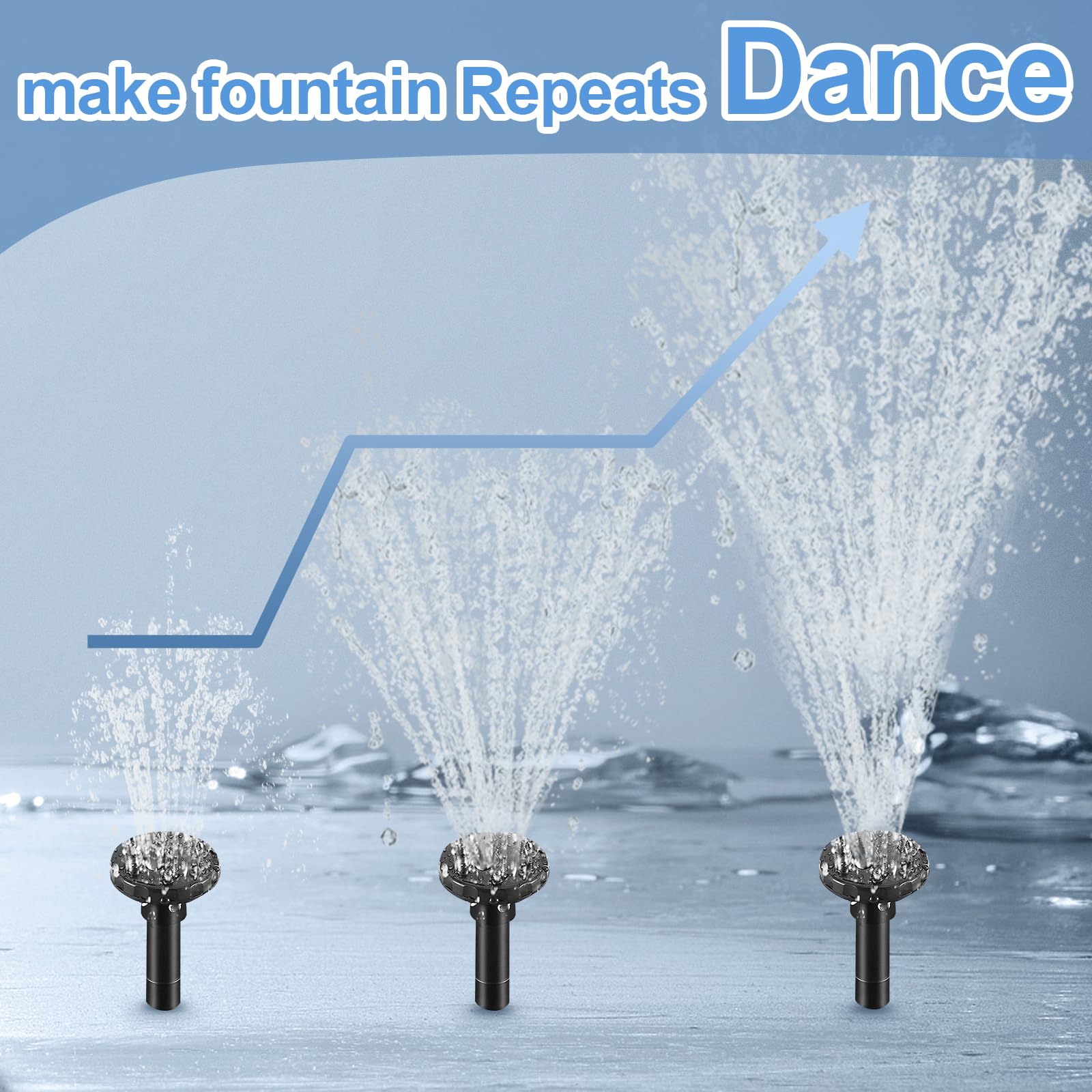 Snapklik.com : Submersible Pond Waterfall Pump Dance Fountain Water ...