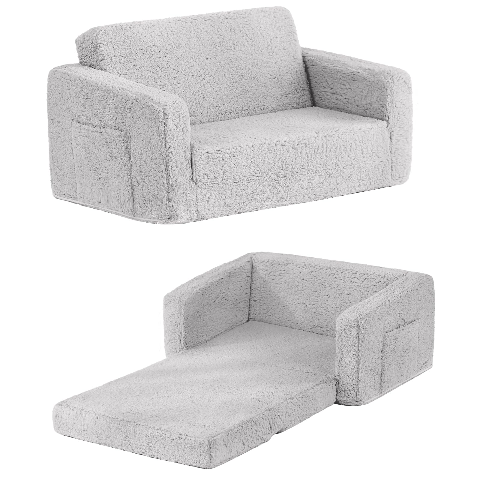 Snapklik.com : Tiita Toddler Couch Perfect Extra Wide Convertible Sofa ...