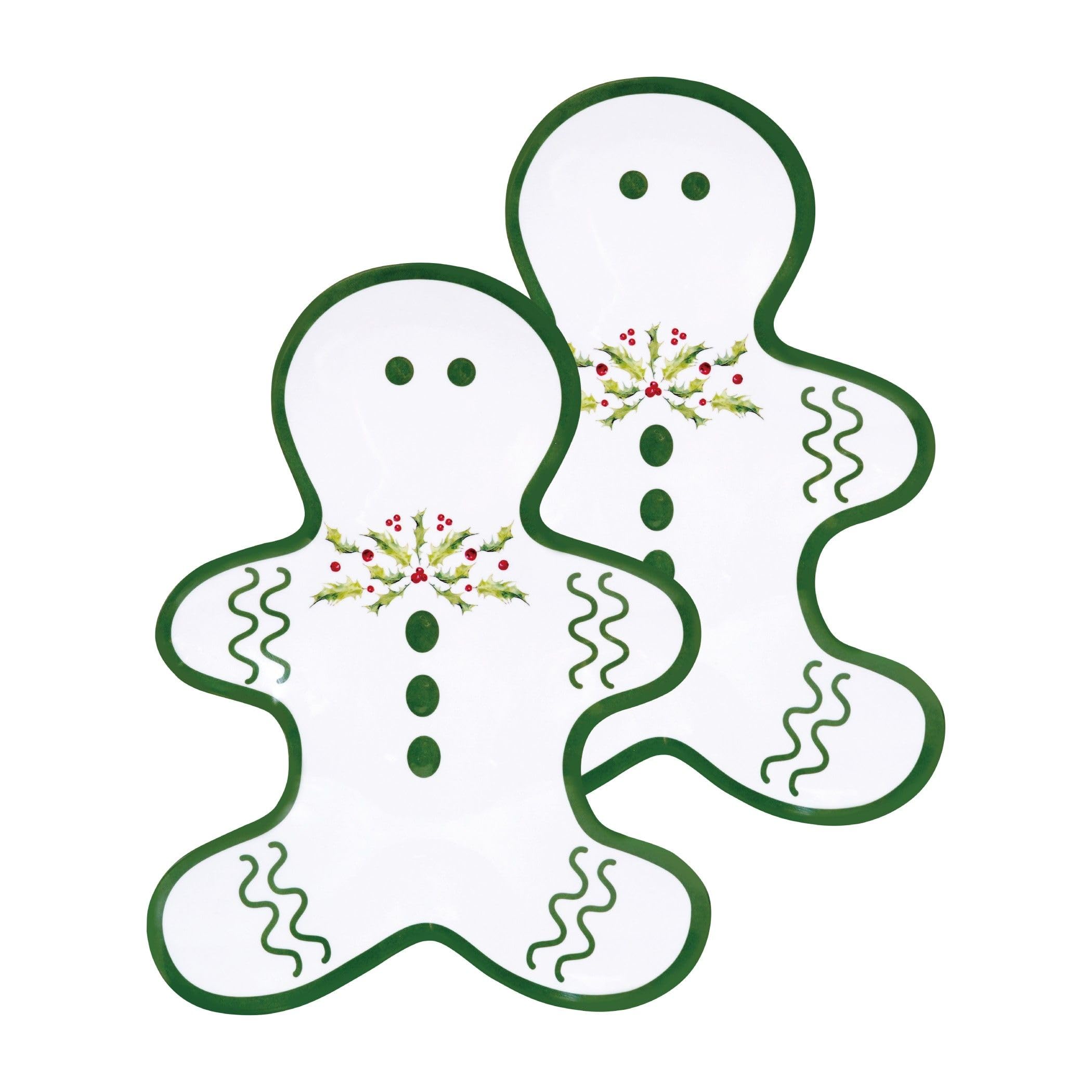 Amazon.com: TP Christmas Decoration Serving Tray, Melamine Gingerbread ...