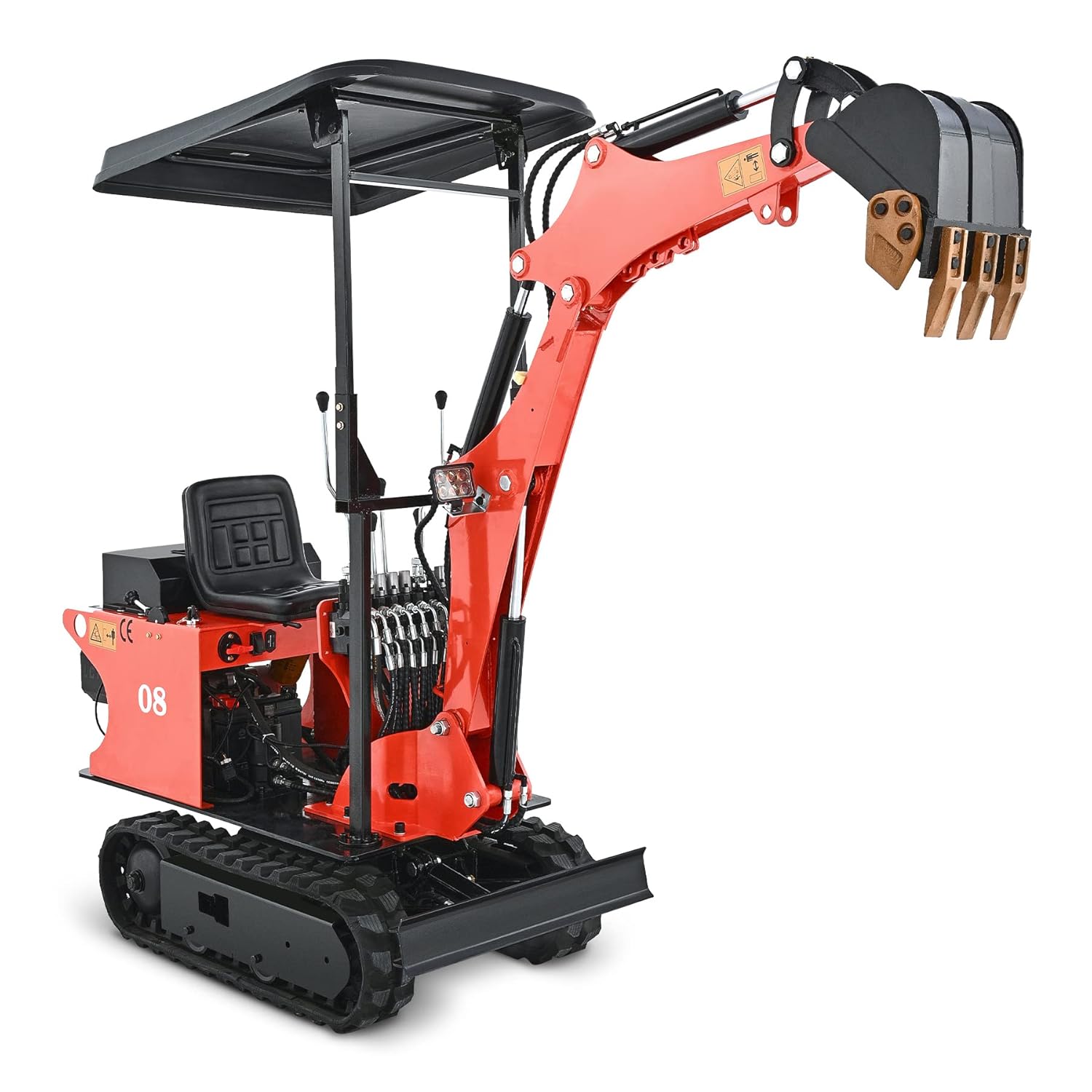 Buy CREWORKS Mini Excavator Machine, 3' Wide Compact Digger Machine ...