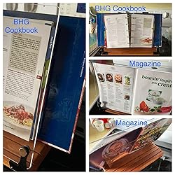 Amazon.com: Deluxe Large Cookbook Holder - Acrylic Shield With Cherry ...