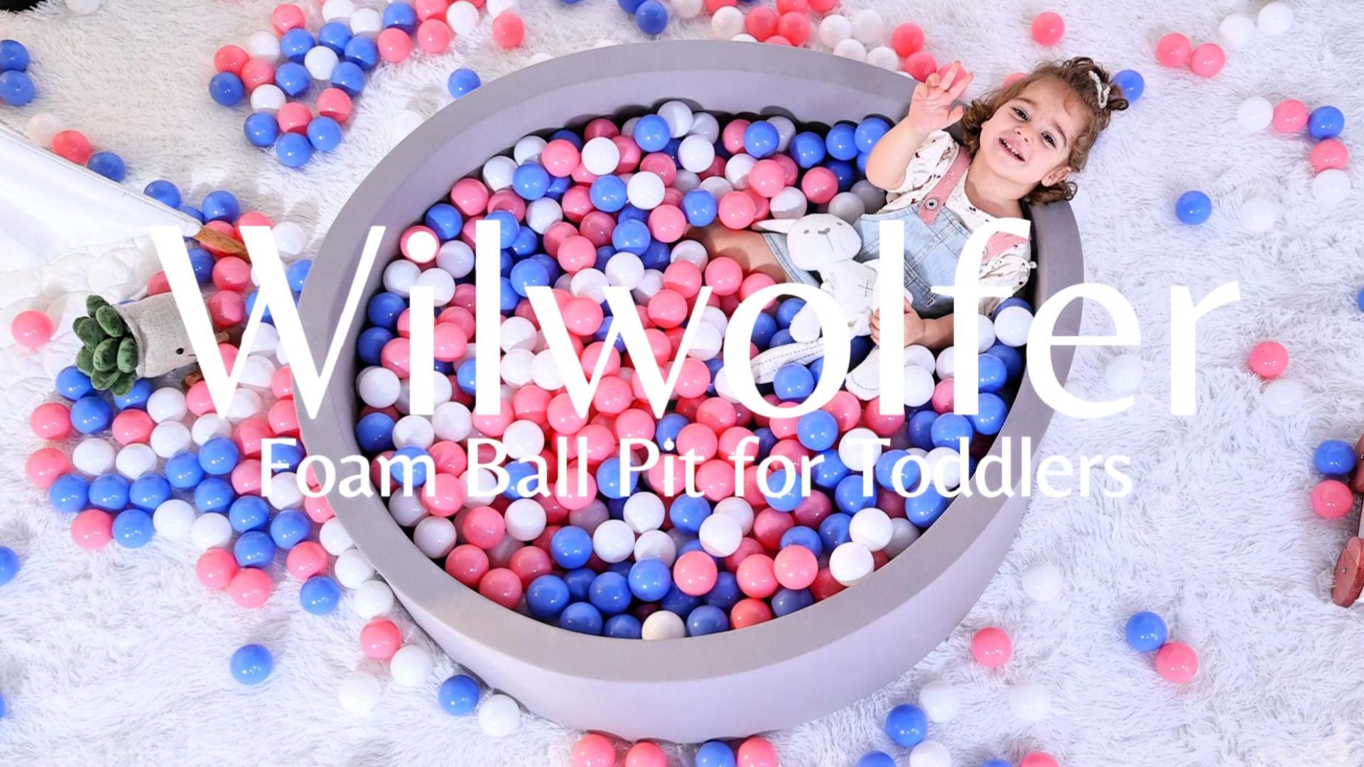 Dog Ball Pit Foam Ball Pit For Toddlers - Soft Memory Foam Play Area ...