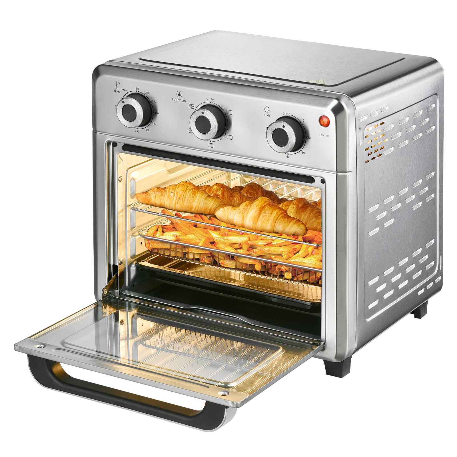 Amazon.com: Panana Compact Airfryer Toaster Oven, 1400W 21QT with 6-in ...