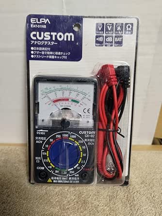 Amazon.co.jp: ELPA アナログテスター EAT-01NB 朝日電器 カスタム CX-02 アナログマルチテスタ : おもちゃ