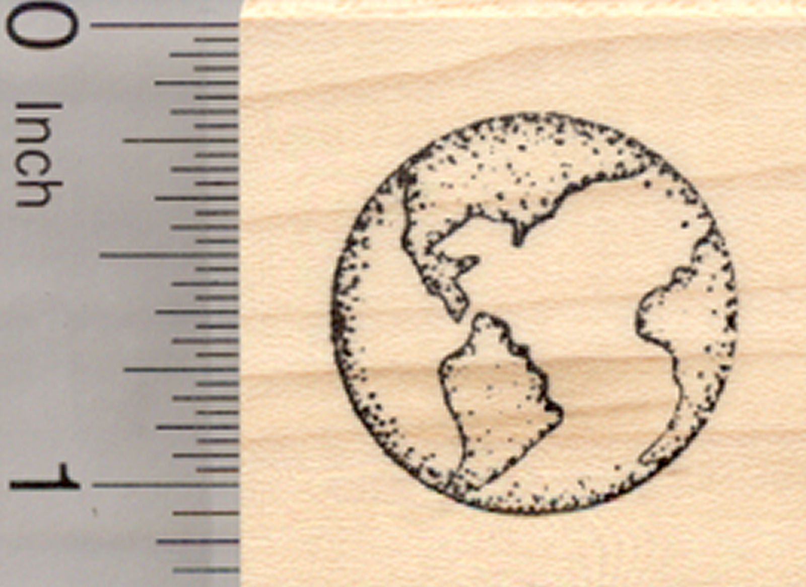 Amazon.com: Planet Earth Rubber Stamp, World, Globe, Small : Arts ...