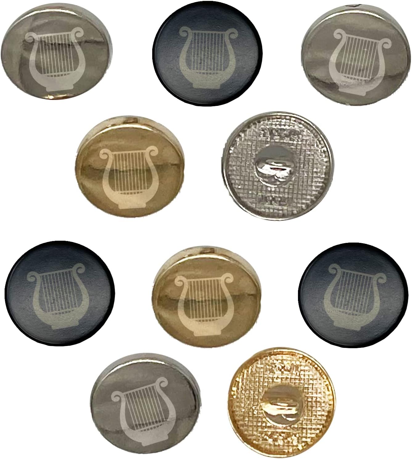 Amazon.com: Lyre Harp Musical Instrument 0.6" (15mm) Round Metal Shank ...