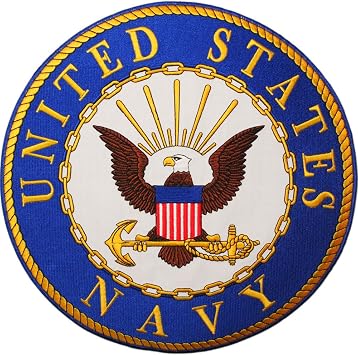 Amazon.com: United States Navy USN Embroidered 10" Extra-Large Patch ...